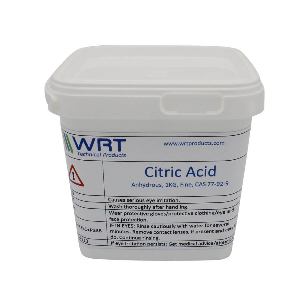 Citric Acid 1 kg Anhydrous Fine - WRT Products Products